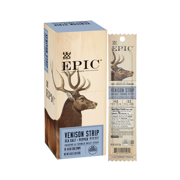 Sea Salt & Pepper Venison Steak Strips - Venison Jerky - EPIC – EPIC ...